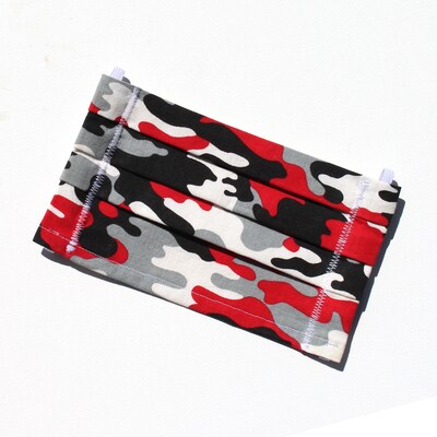 Red and Black Camo Fabric by the Yard, Camouflage Fabric, Red Camo, Red ...