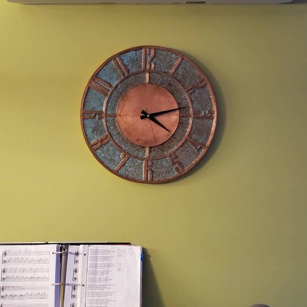 Wall Clock, Copper Wall Clock, Wall Clock Unique, Wall Clock Modern, Mall Clock Kitchen, Copper ...