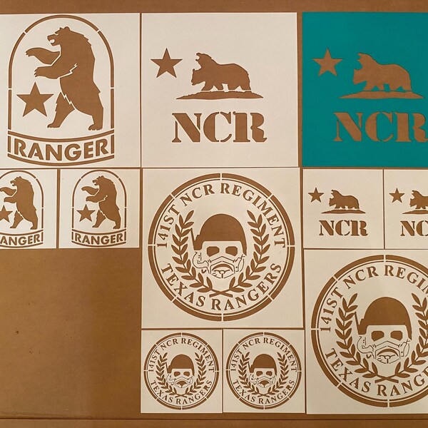 Fallout Corporations Stencil Bundle 2 - Etsy