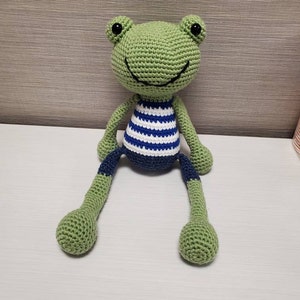 Easy Pattern Crochet Frog With Long Legs Frog Amigurumi PDF Crochet Toy ...