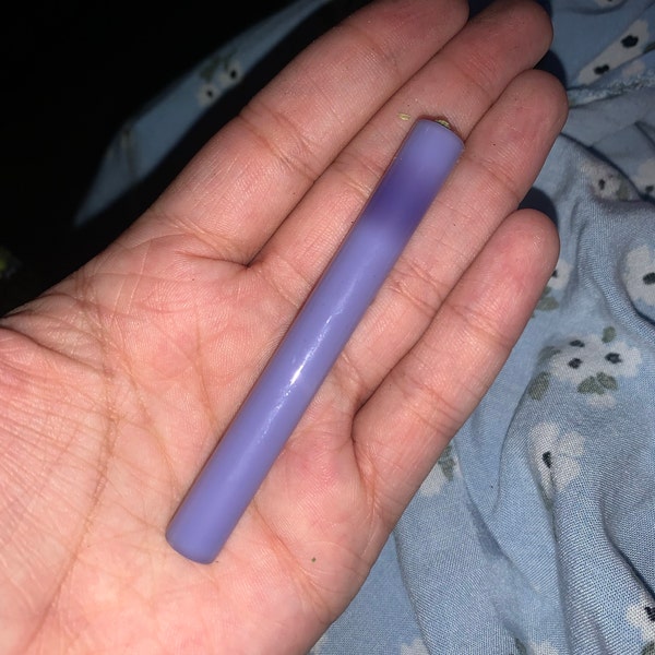 PURPLE Glass Blown One Hitter for Your Hitter Box / Dugout Box (please ...