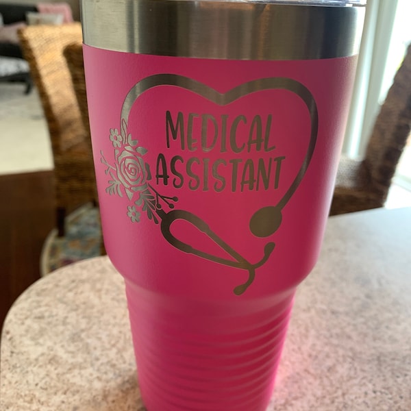Medical Assistant - Engraved Personalized Tumbler With Name, Stainless ...