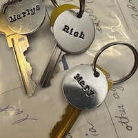 Custom Number Tags - Hand-stamped High Visibility 1-3 Digit Labels ...