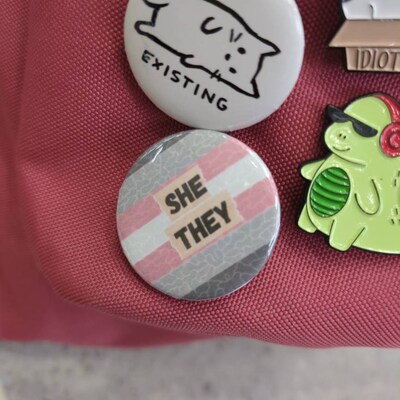 Trans Rights Charli XCX Brat Girl Summer Girly Apple Mean Girls 365 Y2K Black and Green 32mm ...