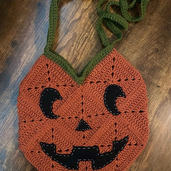 PATTERN- Jack-o-lantern Crochet Bag - Etsy