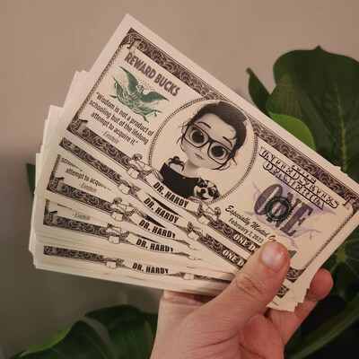 Personalized Custom Play Money Dollars 15 of Each 1, 5, 10, 20 Dollars ...