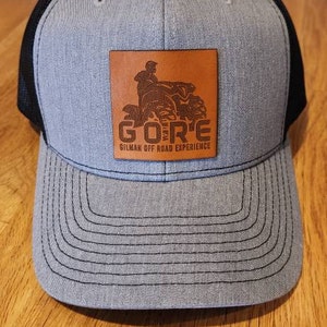 Bluegill Patch Hat, Custom Richardson 112 Leather Patch Hat, Leather ...