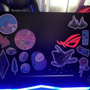 Dreamy Desertscape Desert Nightlife Holographic Sticker - Etsy