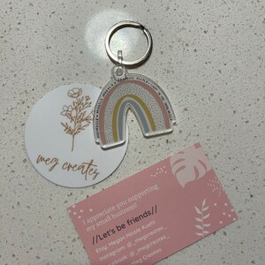 Way Maker, Miracle Worker Modern Rainbow Keychain - Etsy