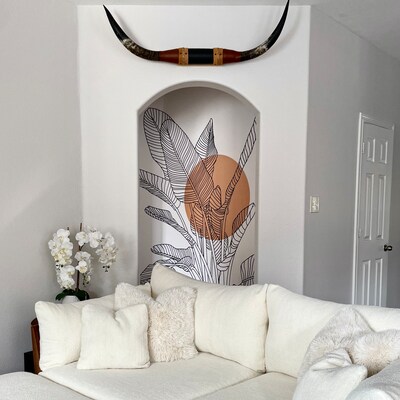 Circle Removable Wall Decal / Circle Boho Decal / Removable Circle ...