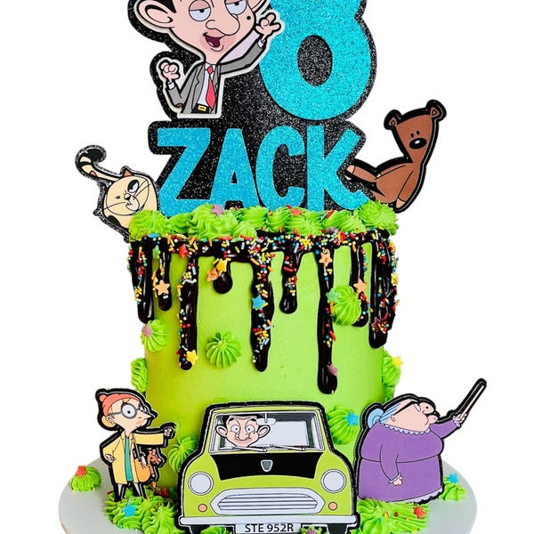 Mr Bean Themed Cake Topper Set! Birthday / Personalised / Custom ...