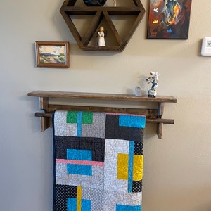 Quilt Rack Wooden Quilt Rack Quilt Rack Wall Mount Quilt Rack With ...