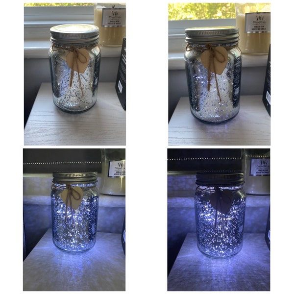 Hand Painted Light up Jar: Firefly Fairy Light, Nursery Decor - Etsy