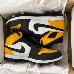 Custom Hand Painted Jordan 1 Softball Cleats - Etsy