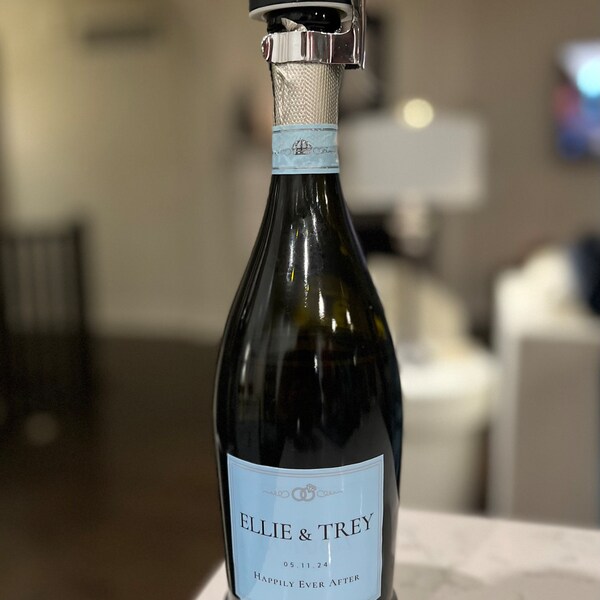 Custom Champagne Label Sticker / Printed Version Made-to-order / for ...