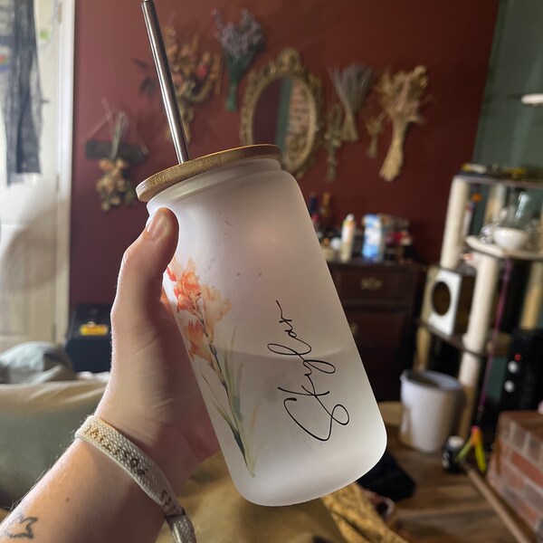 Personalized Birth Month Name Cup Custom Gift Birthday Cup for Her ...