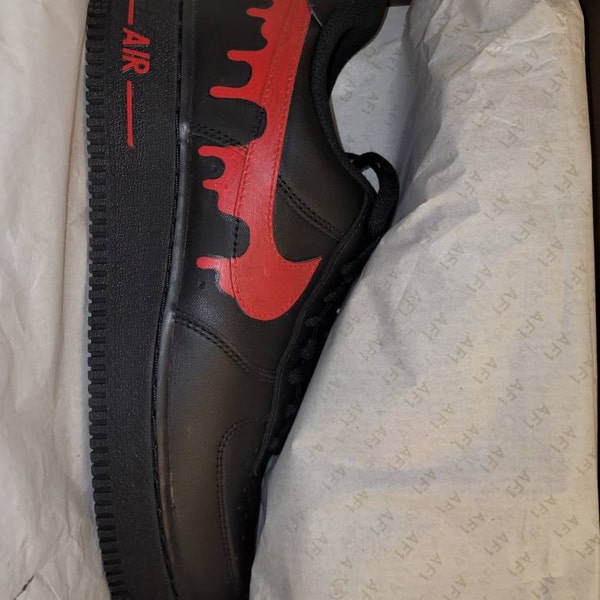 Custom Nike Air Force 1 Drip Shoes- Any Color Drip Nike Drip AF1 ...