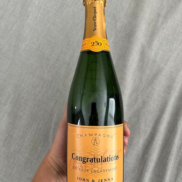 Custom Champagne Label, Champagne Bottle Labels, Mini Champagne Bottle ...