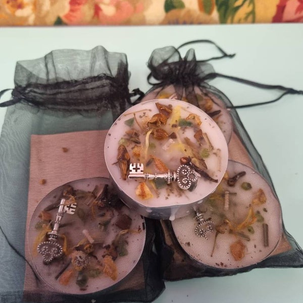 Witches Spell Bottle and Spell Candle Gift Set Love Intuition ...