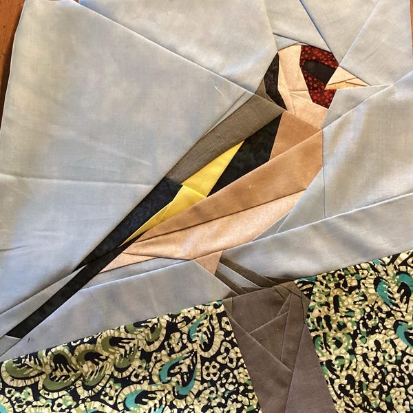 White Bunny FPP Pattern--paper Piecing Quilt Block - Etsy