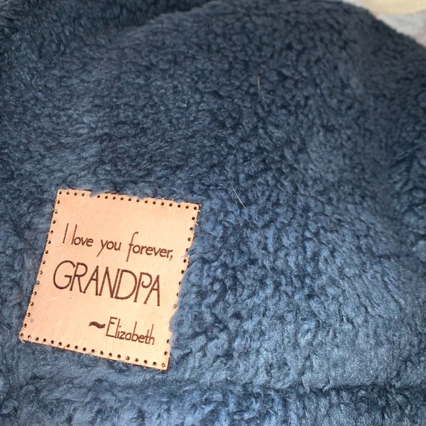 Square Leather Patch | Monogram Leather Patch | Backpack Leather Patch ...