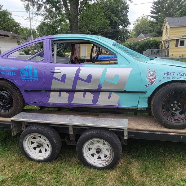 SET OF 2 Custom Race Numbers - Custom Number Decals - Racing - Car ...