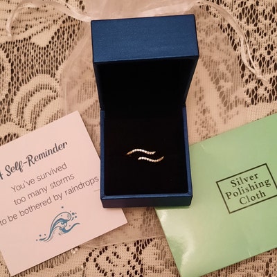 A Hug to You Hug Ring, Sterling Silver Adjustable Ring, Minimalist Ring ...