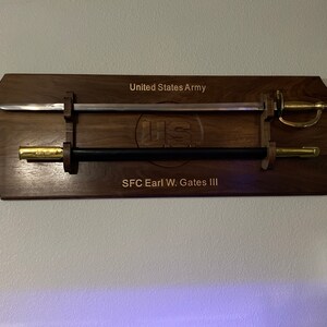 Marine Corps NCO Sword Display, U.S. Army Saber Display, Military Sword ...