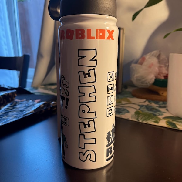 Personalized Roblox Tumbler: Stainless Steel Gaming Water Bottle - Etsy