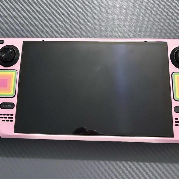 Colorwave Steam Deck Skin, Retro Colors Blue Green Pink Yellow, Full ...