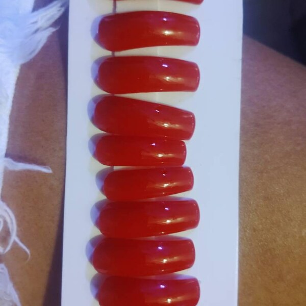 Extra Long Toenails| Toenails| Solid Color Toenails| Press on Toes ...