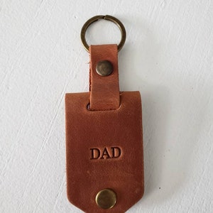 First Time Dad Gift Leather Keychain Personalized With Photo - Etsy