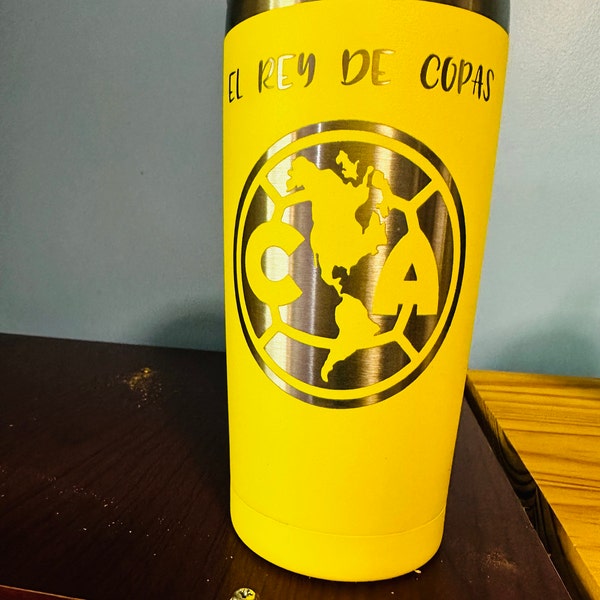 Club America Laser Engraved 20oz Tumbler: Stainless Steel Travel Mug - Etsy