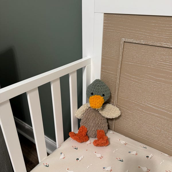 Mallard Duck Lovey, Duck Nursery Decor, Baby Cuddle Blanket, Hunting ...