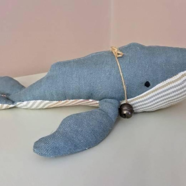 Blue Whale Sewing Pattern & Tutorial,pdf Download, DIY Soft Toy. 2 ...