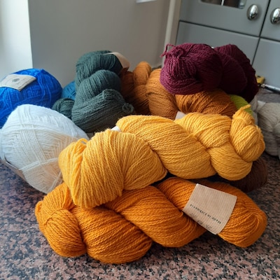 White Weaving Wool Threads 100 G. Yarn for Dyeing Lithuania Wool Yarn ...