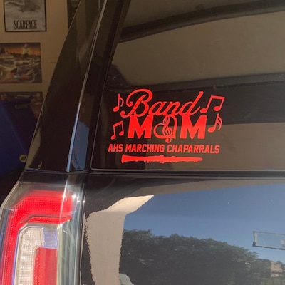 Band Mom Vinyl Decal / Band Decal / Car Decal / Personalized Decal ...