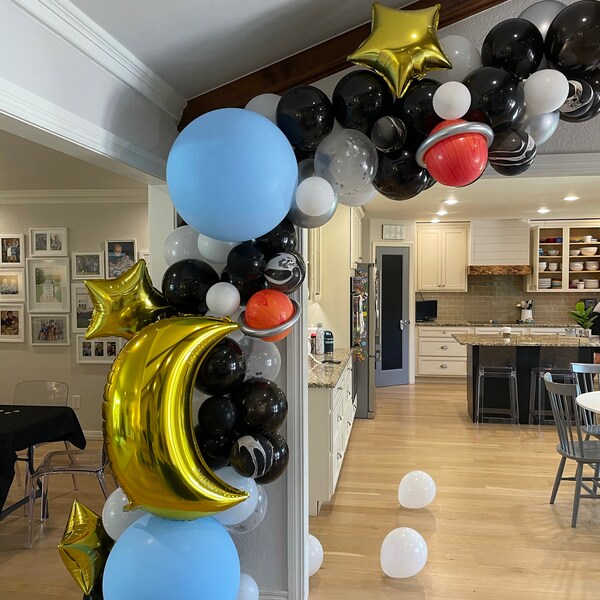 Galaxy Balloons | Outerspace Birthday Party Decor | Astronaut Birthday ...