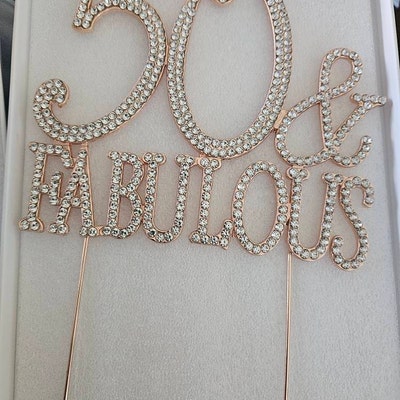 20 Birthday Cake Topper ROSE GOLD Number Twenty Cake Topper 20th ...