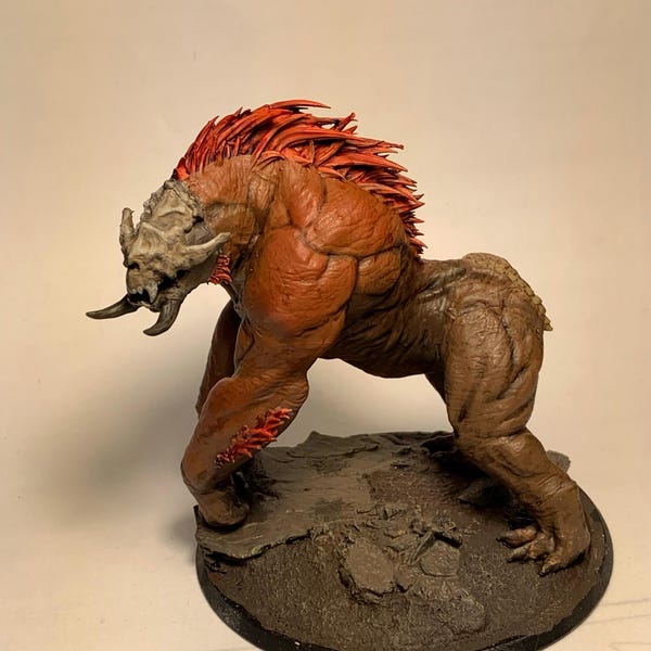 Mounted Undead Dragon in Four Sizes - 3D Printed Miniature in Four ...