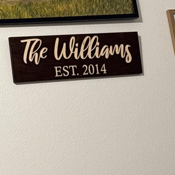 Personalized Name Wedding Gift - Rustic Personalized Sign - Rustic Wood ...