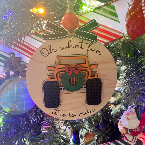 Off-roading Ornament, 4x4 Christmas, Oh What Fun - Etsy