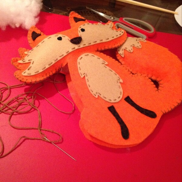 Fox Sewing Pattern, Felt Fox Hand Sewing Instructions, Easy Pattern for ...
