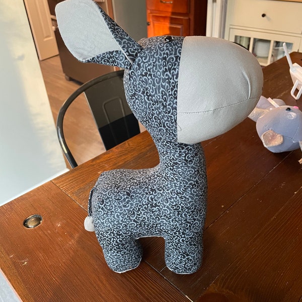 Stuffed Animal - Donkey | Burro PDF Sewing Pattern & Tutorial | Fabric ...