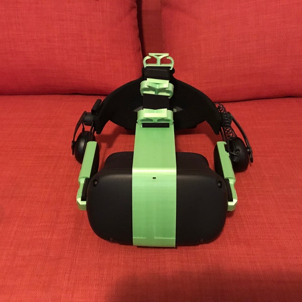 Oculus Quest 1 and Quest 2 Faceplate Head Strap Mount - Includes a 6 ...