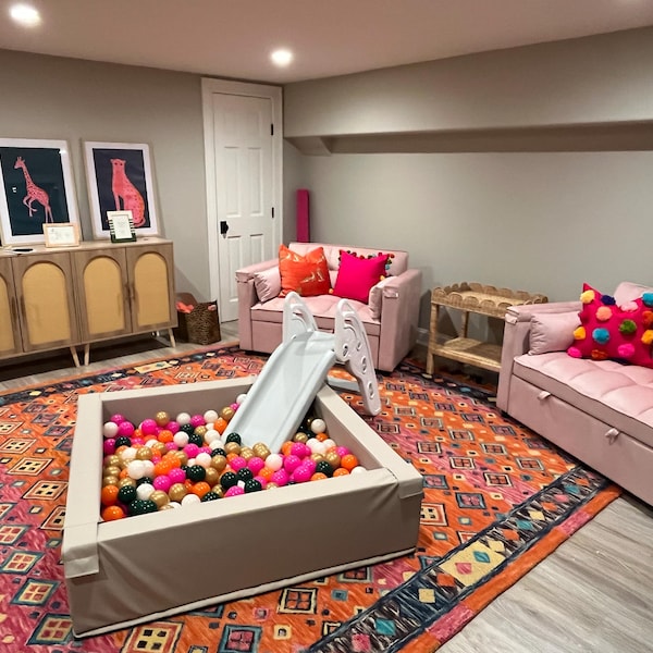 Black Ball Pit, Soft Play Equipment, Baby Ball Pool, Activity Toy ...