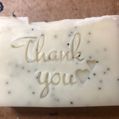 Thank You Soap Stamp,handmade Acrylic Soap Stamp, Thank You Acrylic ...