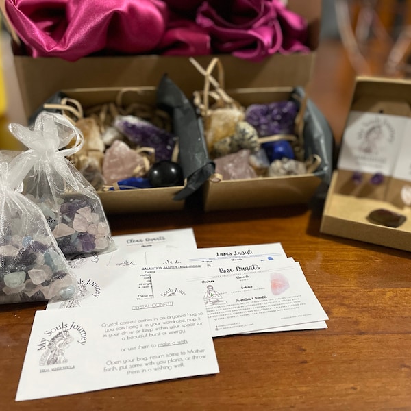 100 Editable Crystal Business Cards, Crystal Healing Deck, Instant ...