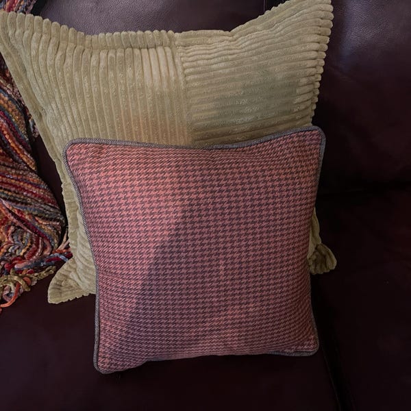 Cord Linen Lumbar Pillow Cover, Piping Detail Linen Throw Pillow Cover ...
