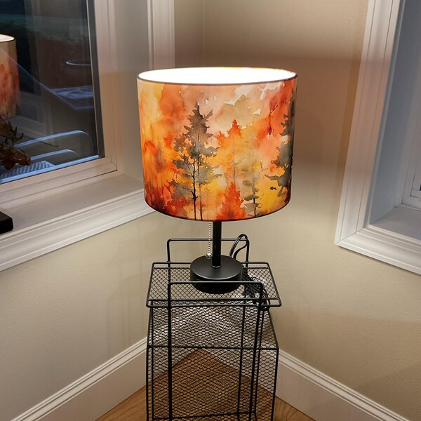 Lampshade for a Floor and Pendant Lamp, Forest Theme, Woodland Style ...